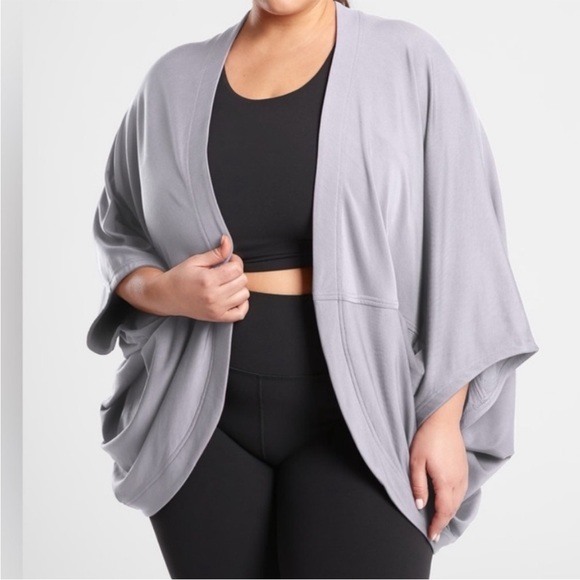 Athleta | Sweaters | Athleta Cocoon Wrap Sweatercardigan With Pockets ...